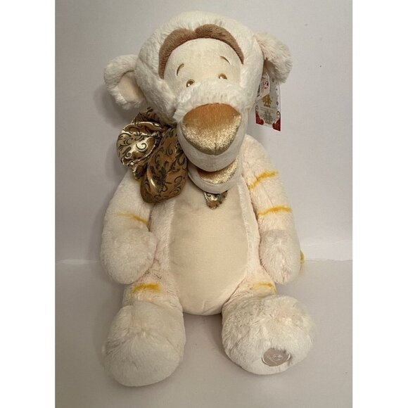 Disney | Toys | Disney Winnie The Pooh Stuffed Tigger Christmas Gold ...